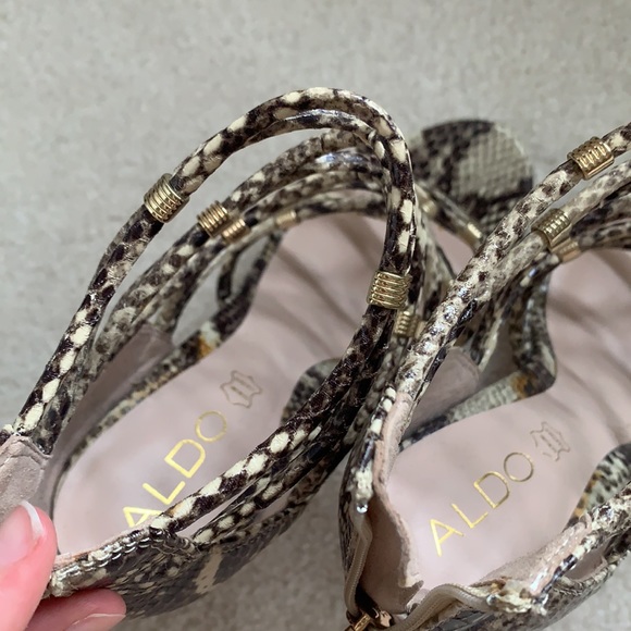 Aldo | Shoes | Aldo Snake Print Heels | Poshmark